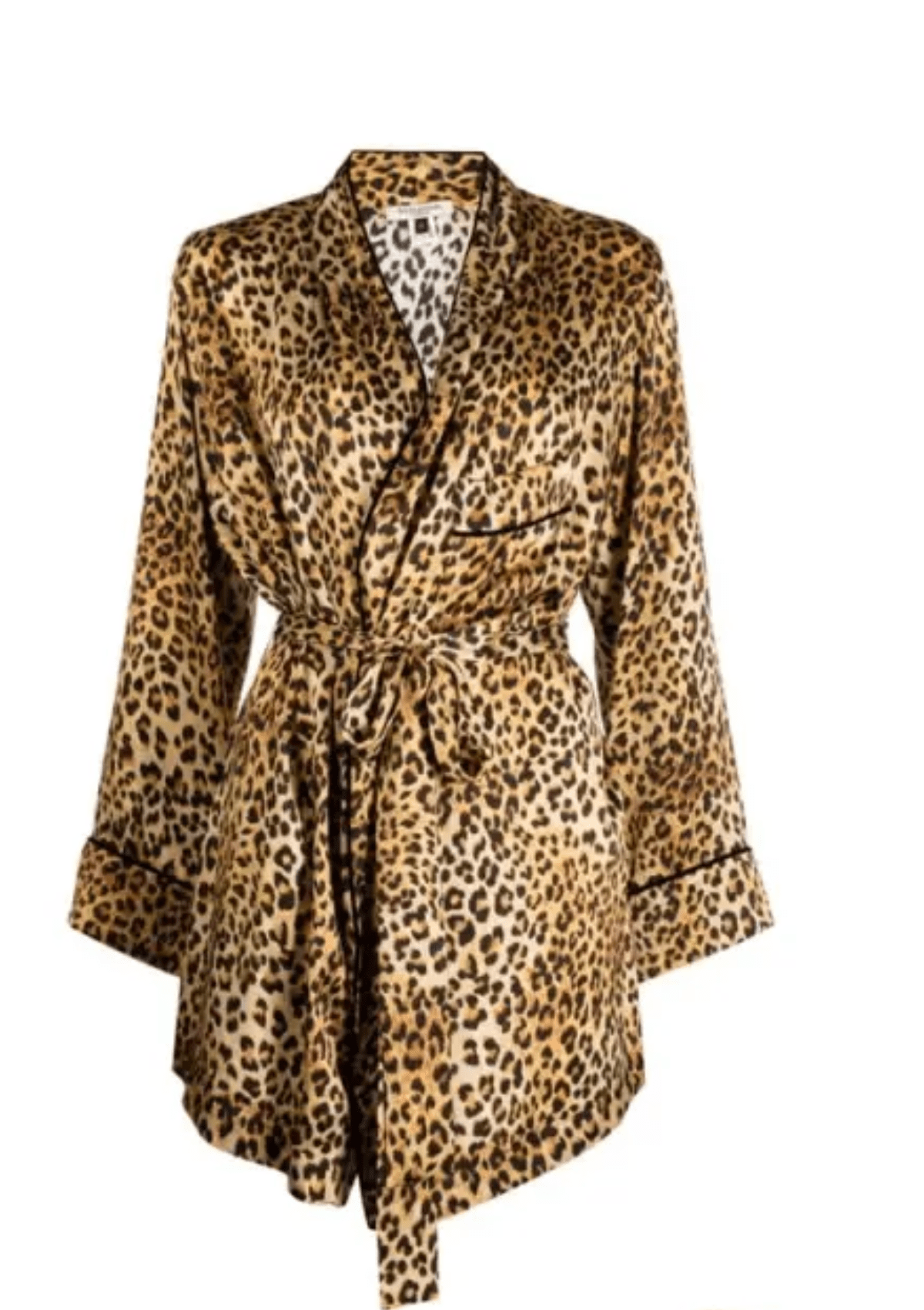 Luxury Silk Robes - Golden Hollywood Leopard Robe – Gilda & Pearl