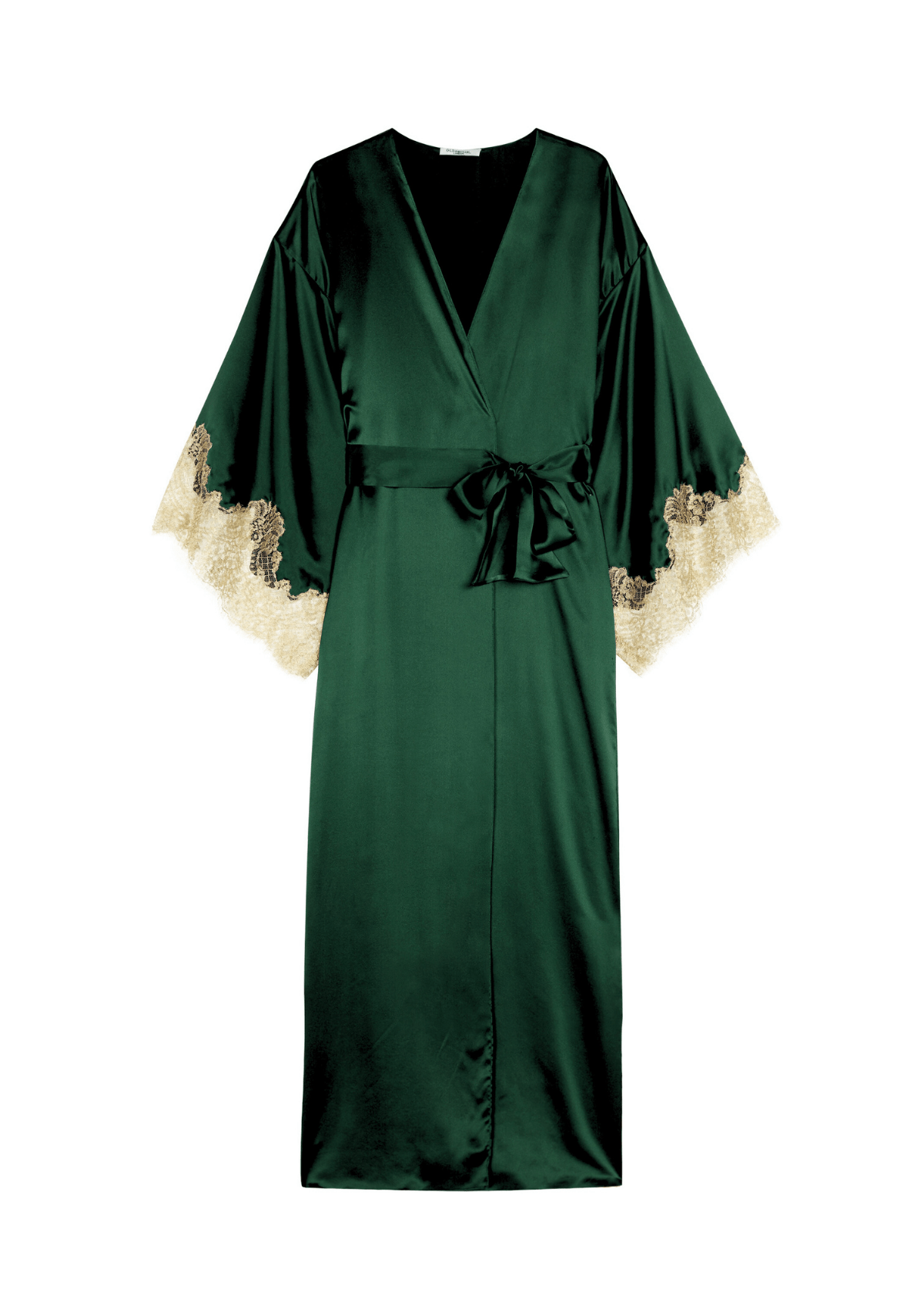 Long Green Silk Robe | Luxury silk nightwear made in London – Gilda & Pearl