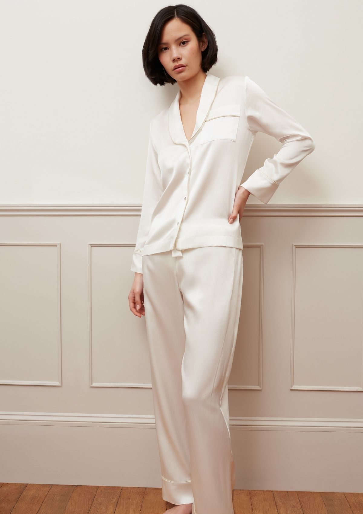 Gilda and Pearl Ivory Pyjama Set - Bridal Lingerie – Gilda & Pearl